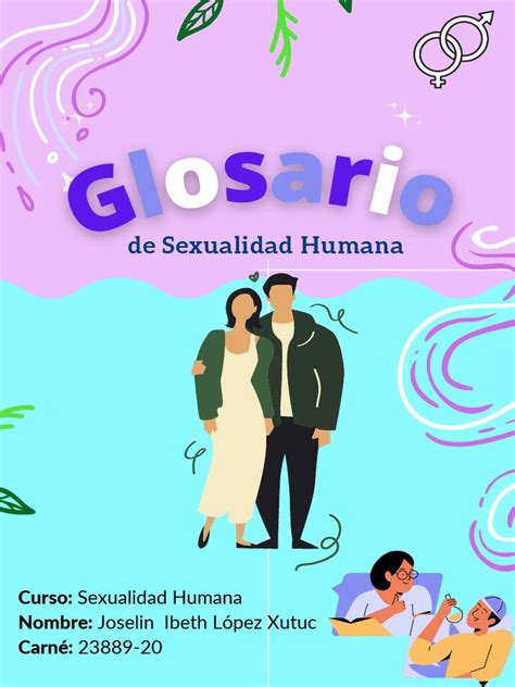 Glosario Pdf La Sexualidad Humana Relaciones Sexuales