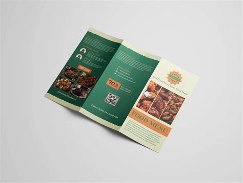 Tri Fold Food Menu Design Restaurant Print Branding Behance