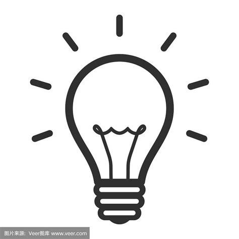灯泡图片简笔画 灯泡图片简笔画简单 苗苗知道