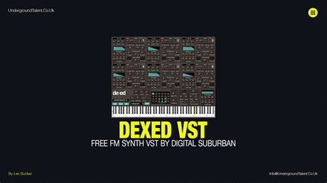 Dexed Free Fm Synth Vst By Digital Suburban