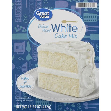 Great Value Cake Mix Deluxe Moist White 15 25 Oz Delivery Or Pickup