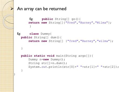 Ppt Java Return Types And Covariant Returns Exam Objectives Powerpoint