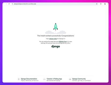 Deploy A Django App Railway Docs