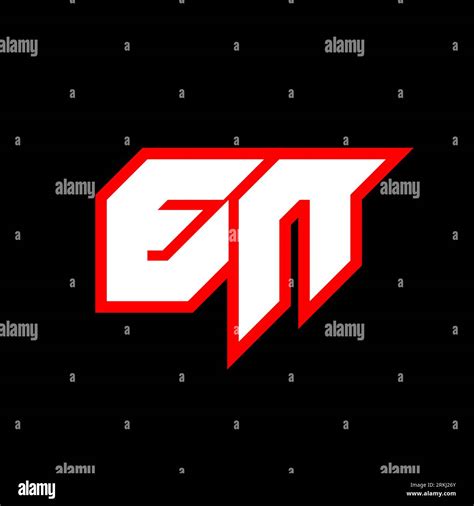 En Logo Design Initial En Letter Design With Sci Fi Style En Logo For Game Esport Technology