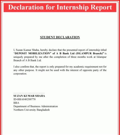 Acknowledgement Sample For Internship Report Angeline Has Downs