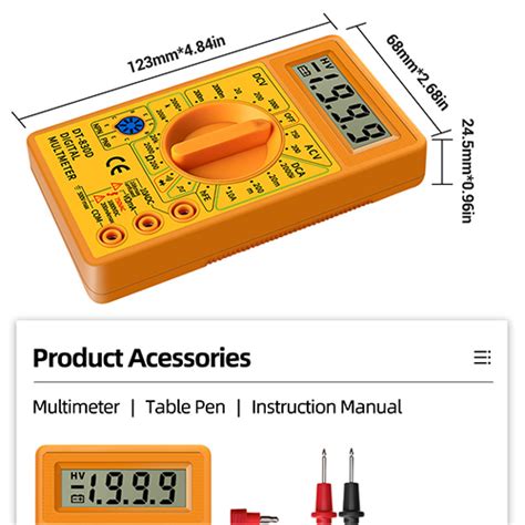 Digital Multimeter With Buzzersquare Wave Output Tester Idolk