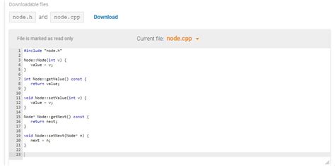 solved in this lab you are given with a linked list node