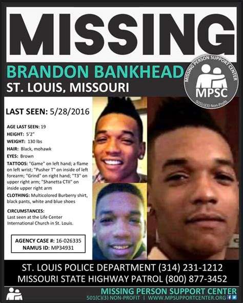 The Disappearance Of Brandon Bankhead Disappeared