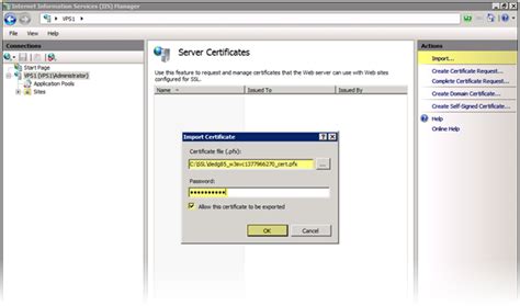 Moving An Ssl Certificate From Windows 2003 Server To Windows Server