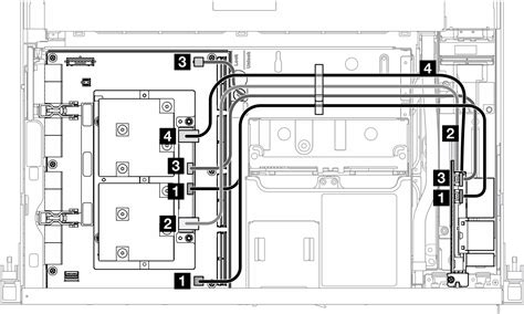 Osfp Port Card Cable Routing Thinksystem Sr675 V3 Lenovo Docs