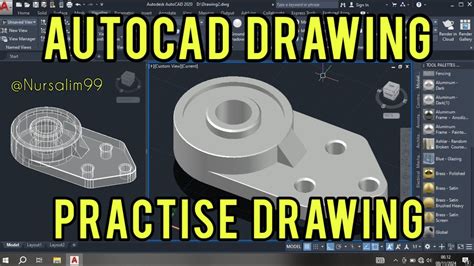 autocad drawing practise drawing tugas drawing youtube