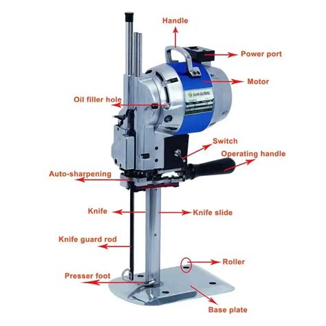 10 Inch Cloth Cutting Machine Straight Knife Fabric Cutter