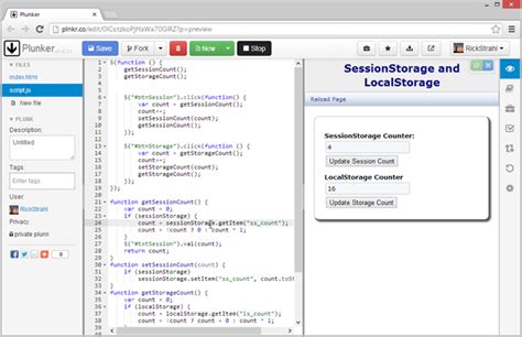Using Html 5 Sessionstate To Save Rendered Page Content Rick Strahls Web Log