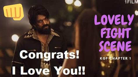 Kgf Lovely Fight Scene Kgf Chapter 1 In Hindi Yash Movie Youtube