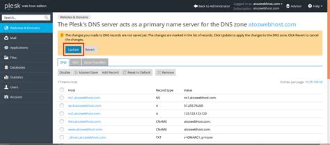 How To Edit Dns Record Of A Domain In Plesk