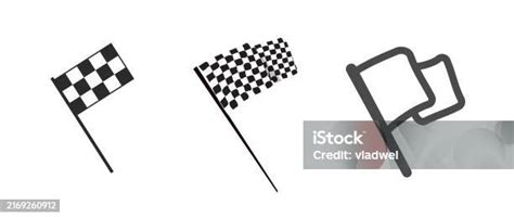 레이스 마무리 플래그 아이콘 벡터 간단한 기호 물결 무늬 페넌트 그래픽 일러스트 세트 라인 개요 스트로크 아트 디자인 이미지 클립 아트 0명에 대한 스톡 벡터 아트 및 기타