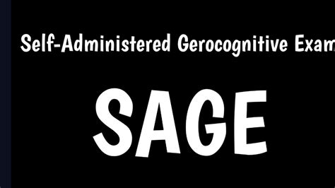 Self Administered Gerocognitive Examination Scoring At Bernard Blevins Blog