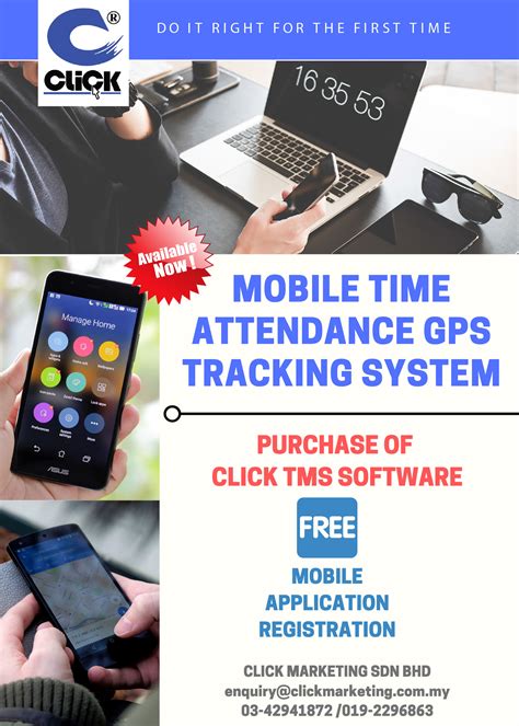 Mobile Time Attendance GPS Tracking System Click Marketing Sdn Bhd