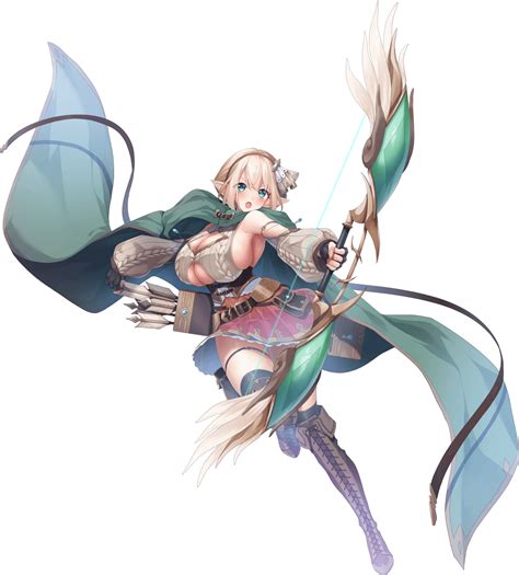 Koikawa Minoru Kyonyuu Fantasy Burst Highres Official Art Arrow Projectile Blonde Hair