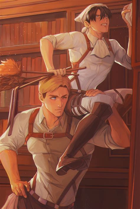 Levi And Erwin Smith Shingeki No Kyojin Drawn By Gravesecrets Danbooru