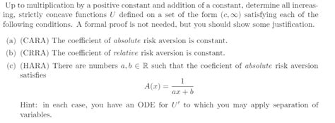 Solved Up To Multiplication By A Positive Constant And Chegg Com
