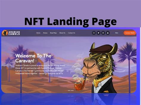 Landing Page For Blockchain NFT Cryptocurrency Webdesign Single Page Upwork