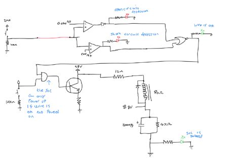 solenoid short circuit detection in wire electrical engineering