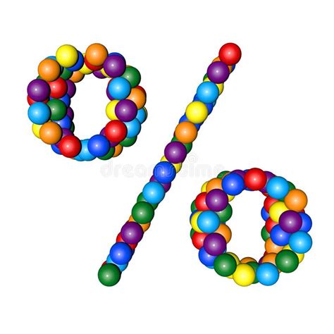 Symbol From Balls Of Rainbow Colors Stock Vector Illustration Of