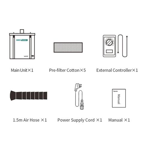 High Quality Fume Extractor System Quick 6601 6101a1 Low Noise Air Cleaning Equipment For Co2