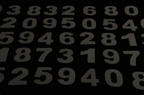 Premium Photo Background Of Numbers