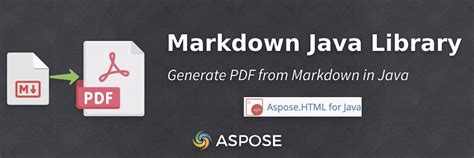 generate pdf from markdown in java