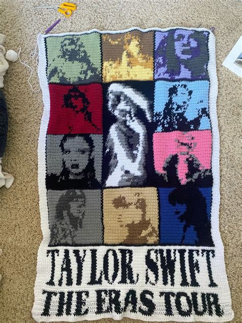 Best 12 Taylor Swift Eras Tour Ii New Poster Alpha Crochet Cross Stitch