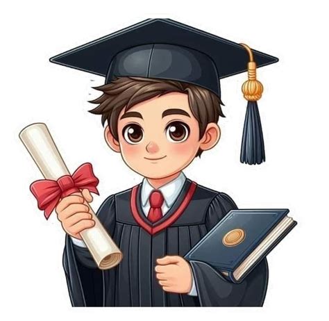 Niños Graduados Animados Ramos De Graduacion Siluetas De Graduados