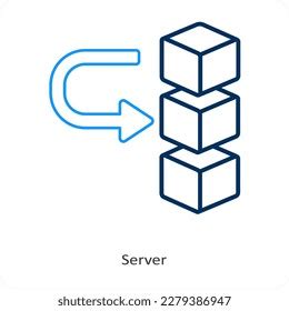 Server Database Icon Concept Stock Vector Royalty Free Shutterstock