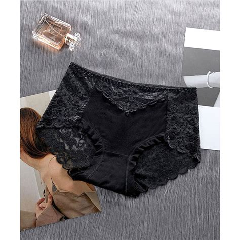 レースレディース Lace Ladies バックレースデザインショーツ【返品不可商品】 （ブラック） ファッション通販 Fashion Walker