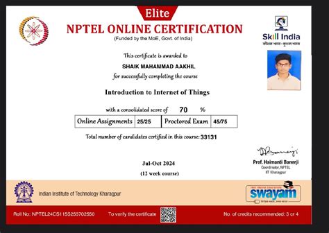 Iot Internetofthings Nptel Lifelonglearning Technology Aakhil Shaik