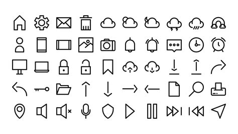 Set Of User Interface Ui Icon 6793381 Vector Art At Vecteezy