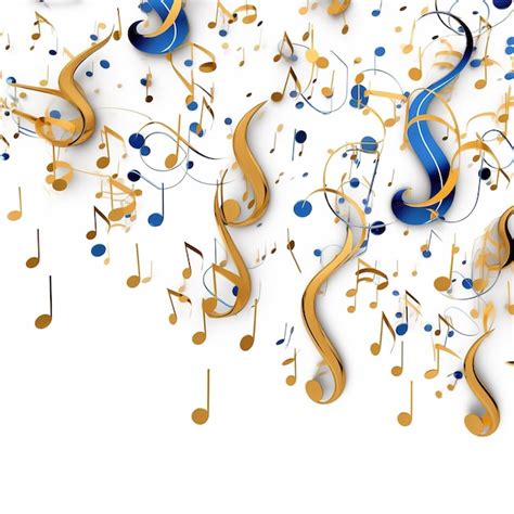 Premium Ai Image Musical Notes Background