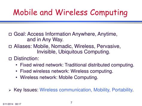 Ppt Mobile And Wireless Database Access For Pervasive Computing
