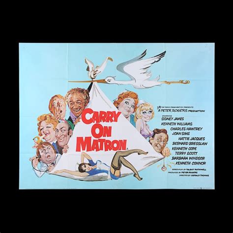 Uk Quad Poster 1972 Carry On Matron 1972