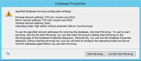 Mssql Database Mirroring Configuration Infrapcs