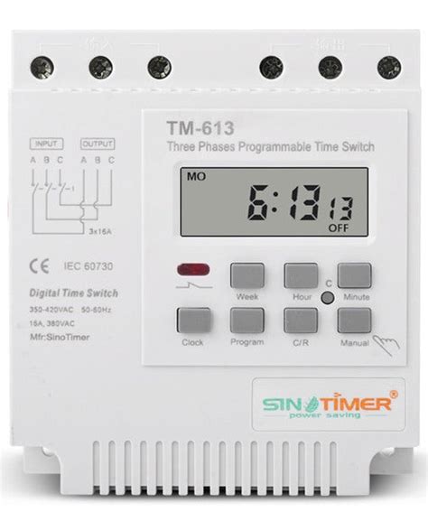 Three Phase Ac 7 Day Programmable Timer Relay 380v 415v — Pmd Way