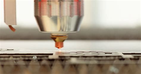 CNC Laser Cutting Of Metal Modern Industrial Technology Stock Video Footage SBV