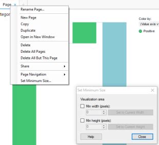 Create Rich Mobile Applications In Spotfire Using Minimum Page Size Spotfire Spotfire