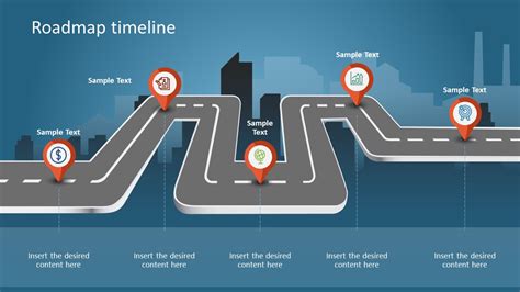 Animated Isometric Roadmap Powerpoint Timeline Template Slidemodel