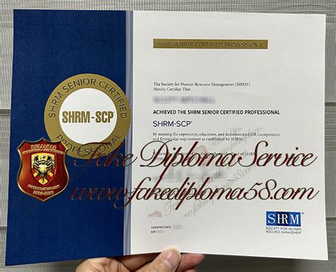 How Much Does To Obtain A Fake Shrm Scp Certificate Online