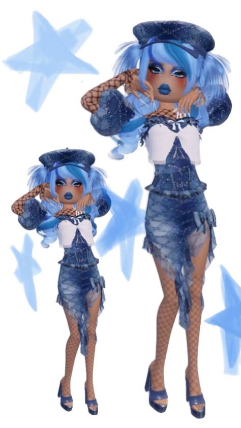 Dti Blue Outfit Theme