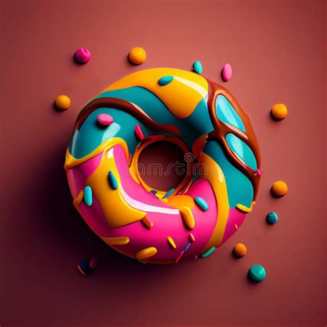 Donuts 3d Style Donuts Composition Vibrant Colors And Shapes Stock Illustration Illustration Donuts 3d Style Donuts Composition Vibrant Colors And Shapes Stock Illustration Illustration