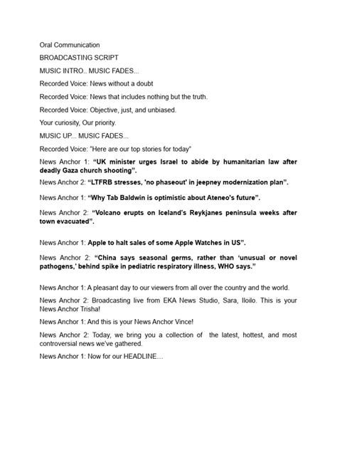 Oc Script Tentative Pdf
