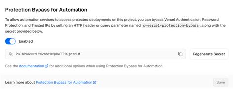 Protection Bypass For Automation